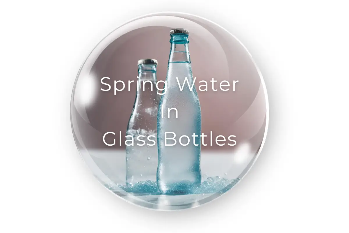 Spring Water In Glass Bottles - A Fresh, Crisp Taste - Sipping Liquids